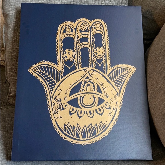 Wall Decor | Beautiful Rustic Hamsa Canvas | Poshmark